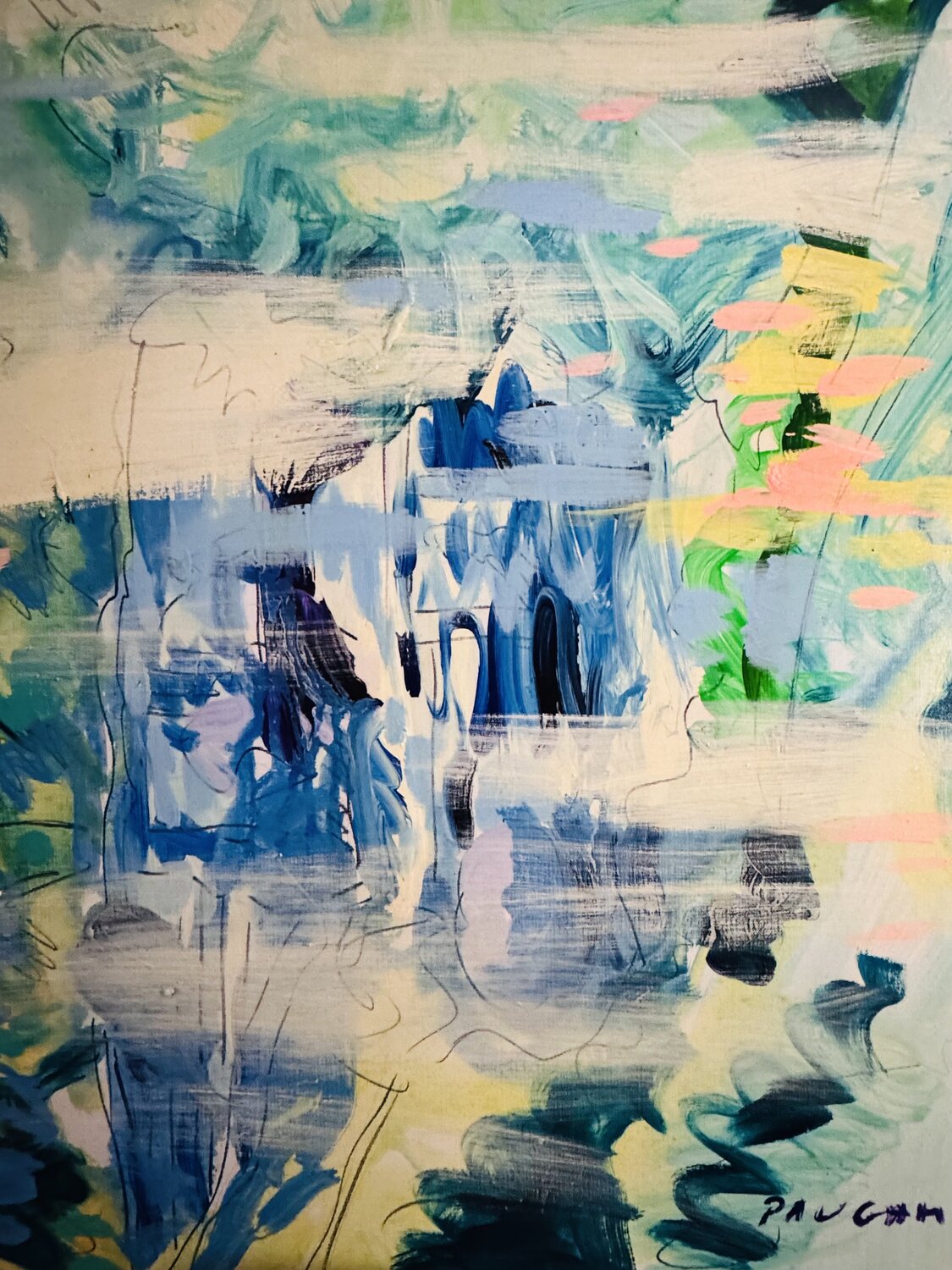 Matin brouillard sur l’eau by Daniel PAUGAM (2013) : Painting Acrylic ...