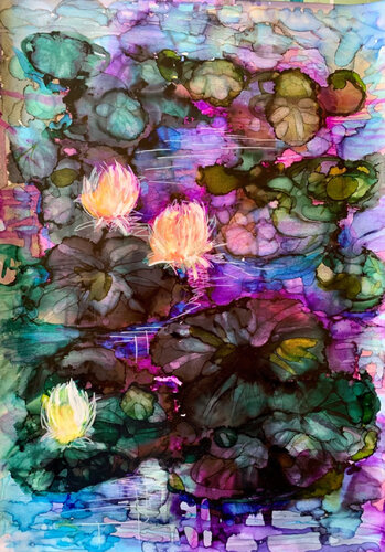 After Monet by Janet Dixon (2022) : Other Media Ink on Paper - SINGULART