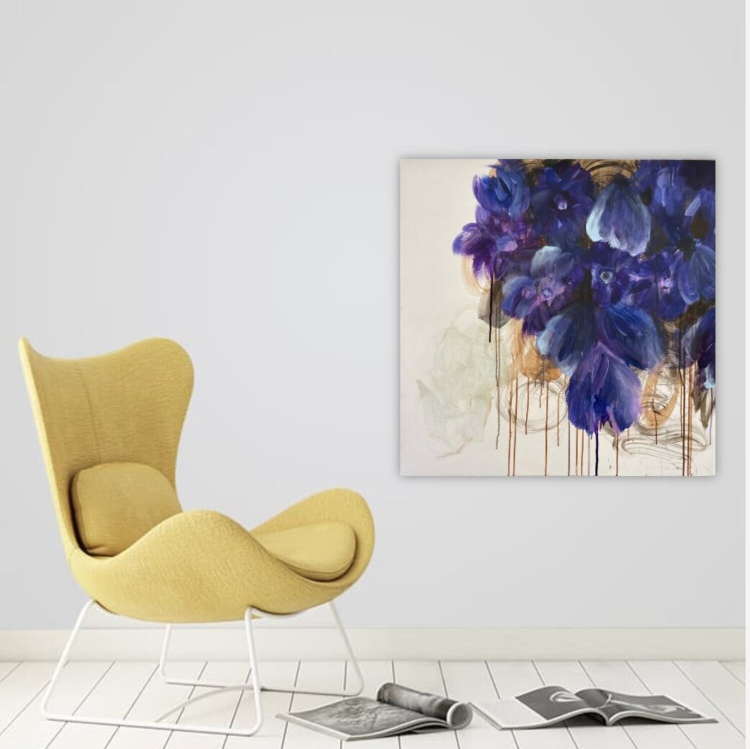 Flowers 1/2 by Ajten Ramadani (2023) : Painting Acrylic on Canvas ...