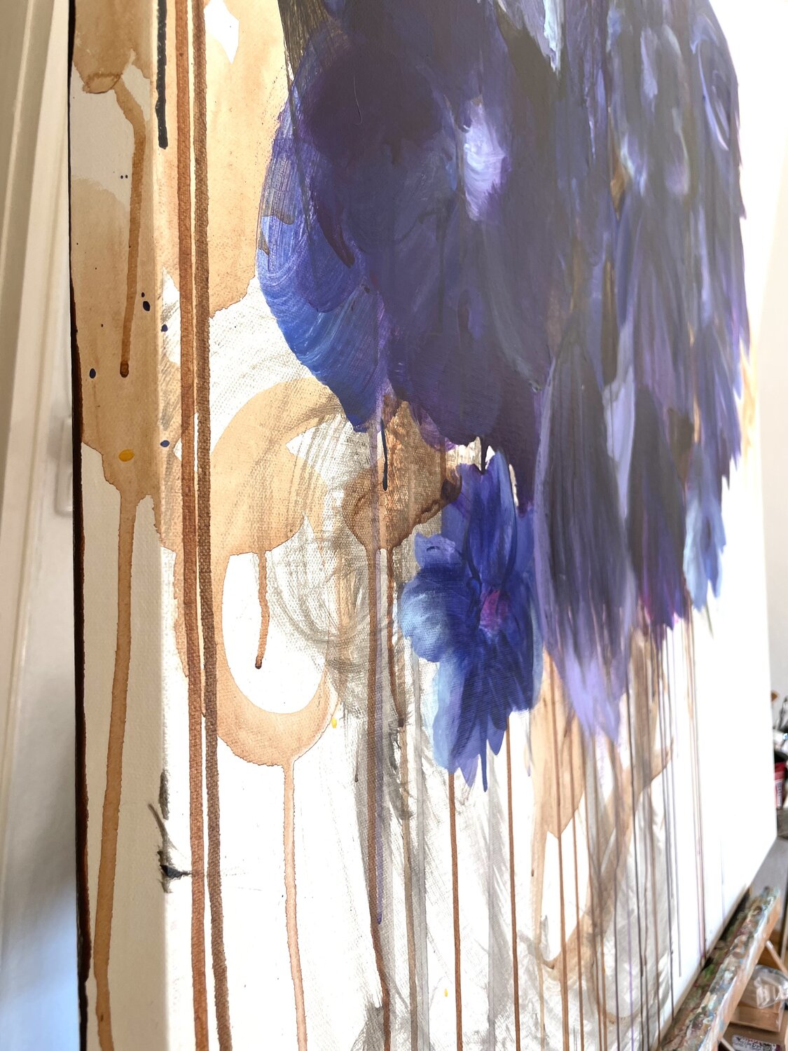 Flowers 1/2 by Ajten Ramadani (2023) : Painting Acrylic on Canvas ...