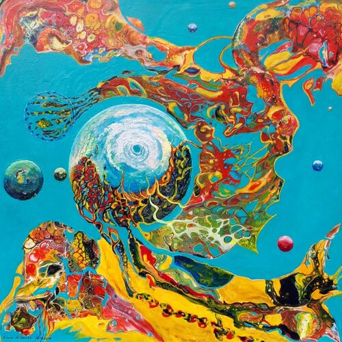 Verborgene Dimension by Irene Mitawski (2018) : Painting Acrylic on ...