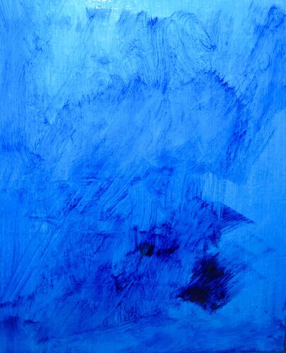 Le Bleu numéro 2 by Nicolas VASSE (2025) : Painting Acrylic, Pigments ...