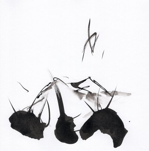 "Instant numéro 15" de Nicolas VASSE (2025): Obra en papel Tinta china ...