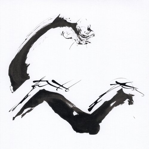 "Instant numéro 25" by Nicolas VASSE (2025) : Work on Paper India Ink ...