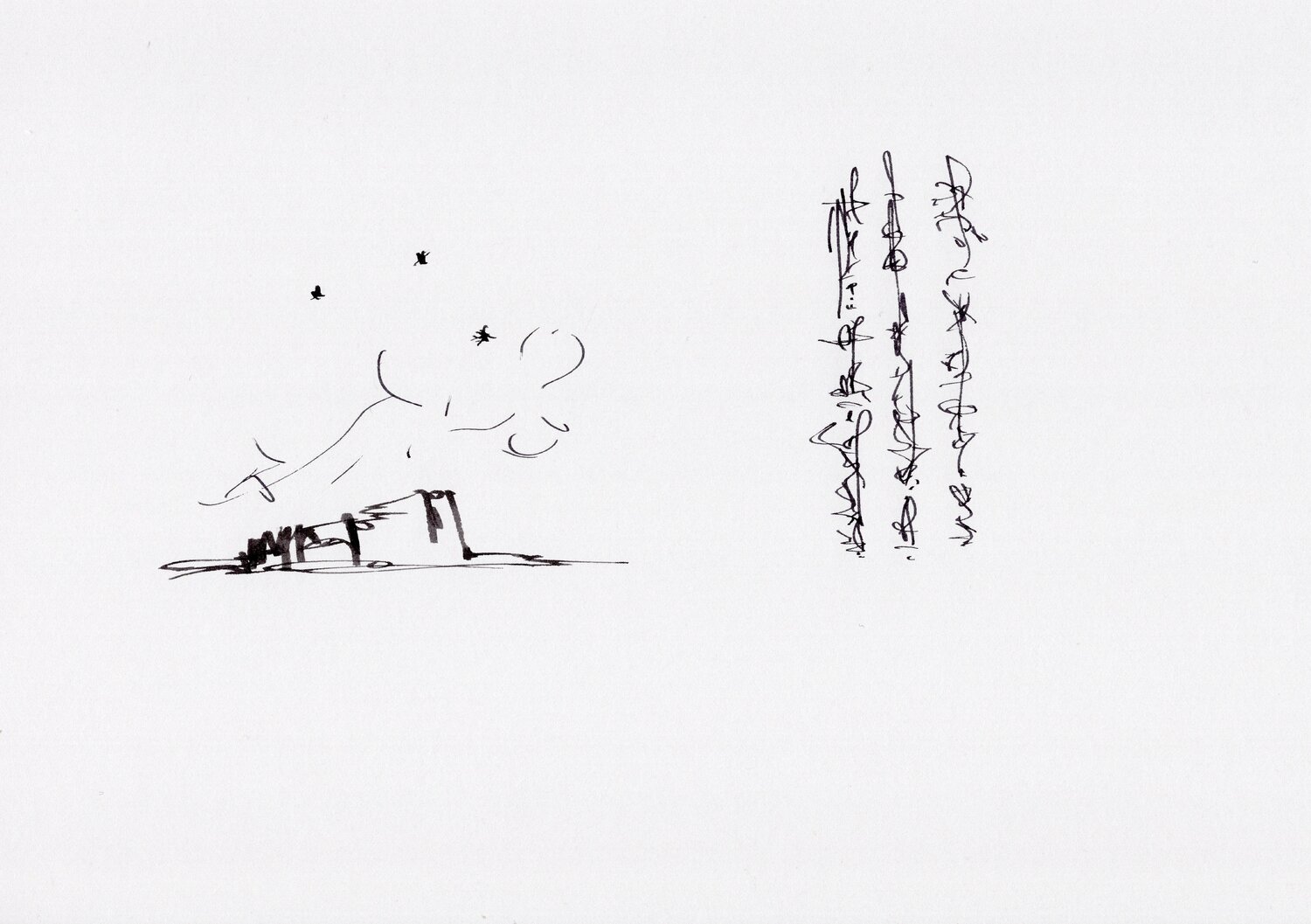 sismologue26 by Nicolas VASSE (2025) : Drawing India Ink on Paper ...