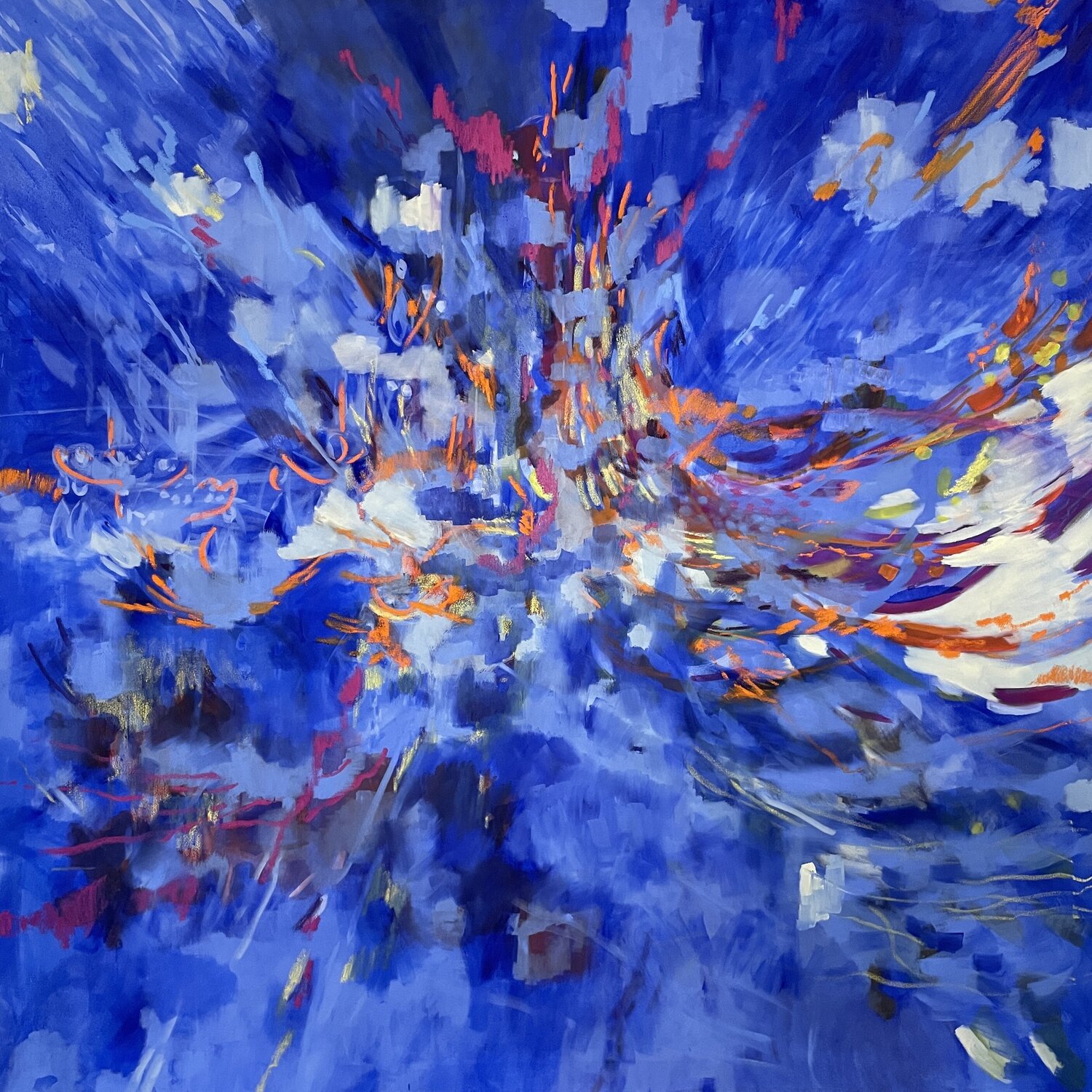 LIVING SHAPES Rays by Sabine Hemming (2025) : Painting Oil, Oil Pastel ...