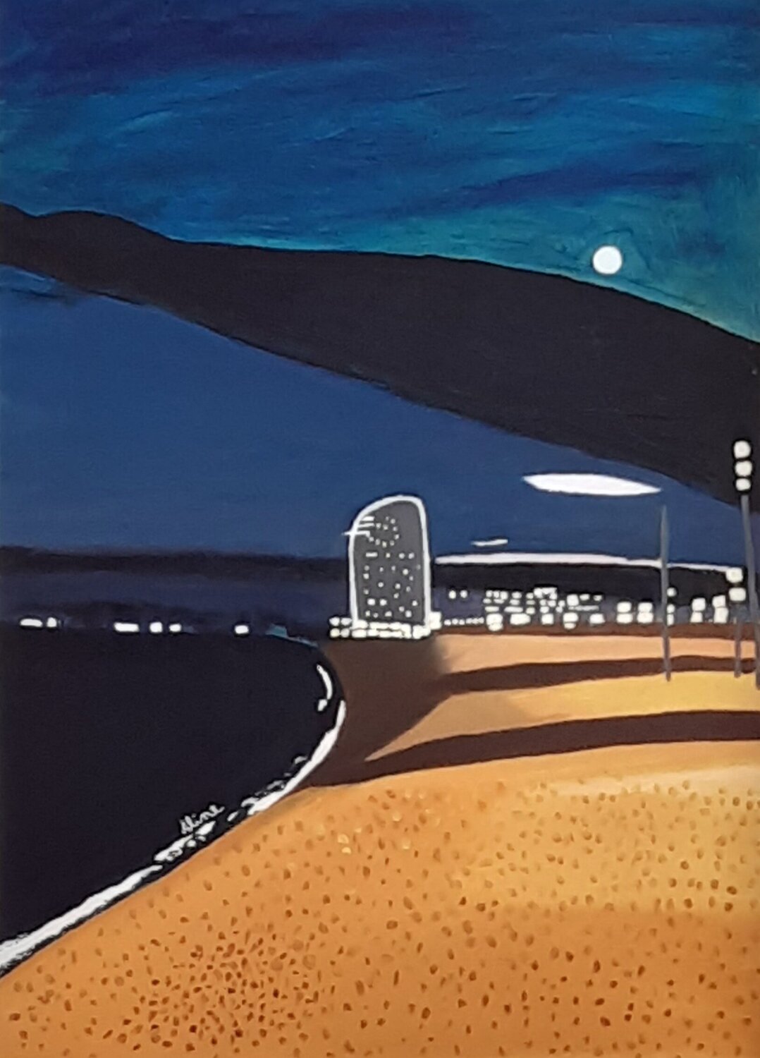 La Lotta Delle Luci by Aline De Souza Lopes (2024) : Painting Acrylic on Canvas - Singulart