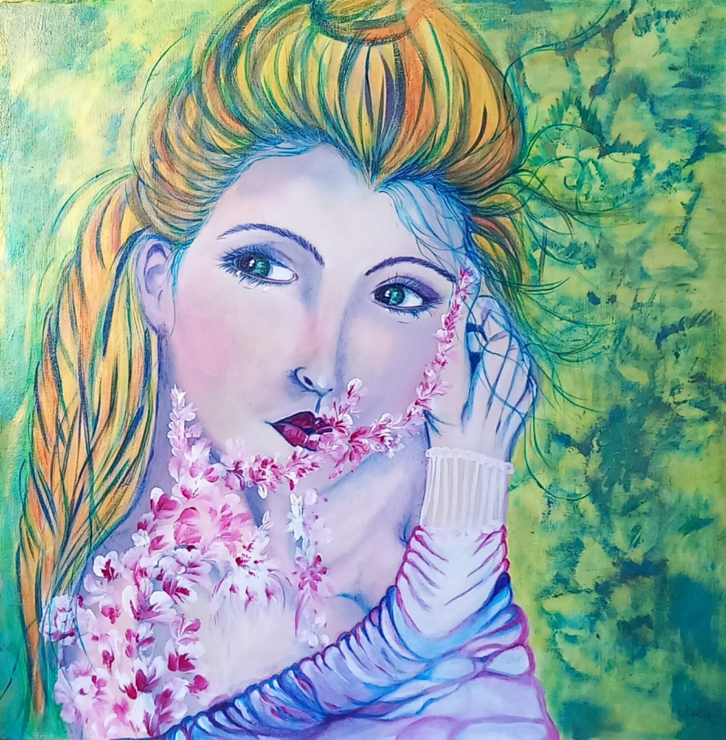 Dea Chloris by Lucia Luce (2025) : Painting Acrylic on Wood - Singulart