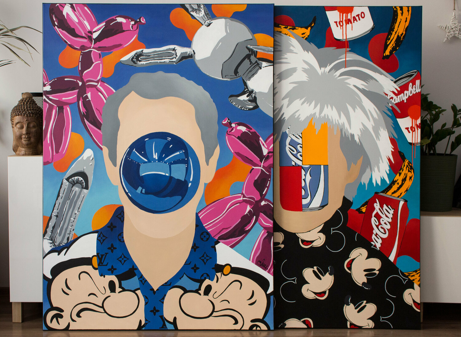 Faces and symbols – Jeff Koons by Monika Mrowiec (2021) : Painting ...