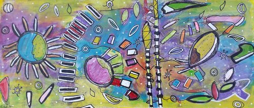 Zeitenlos by Manuela Reitz (2024) : Painting Acrylic on Canvas - Singulart