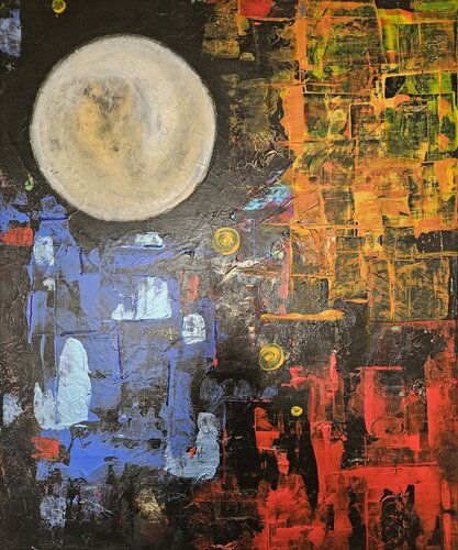 Planetary Parade by Lisa Smith (2024) : Painting Acrylic, Gouache on ...