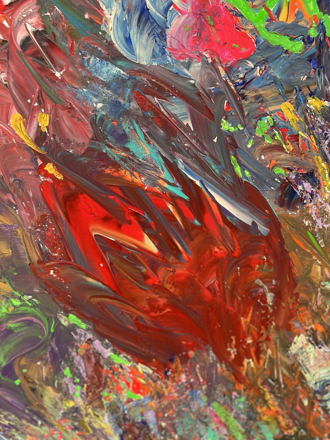 Gänzlich bunt mit Struktur / Teil meiner SOLO Ausstellung "Berlin Goes ...