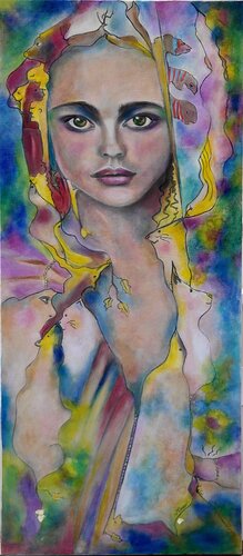 FLIRTER AVEC LES NUAGES de Marlène REGAZZONI (2022) : Peinture Huile ...