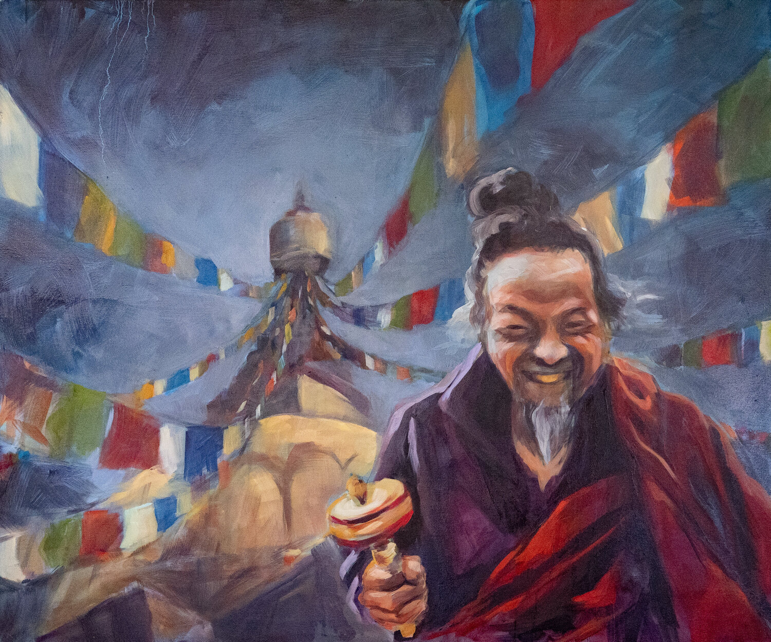 Om a Hung de Axel Jung (2024): Pintura Óleo en Lienzo - Singulart