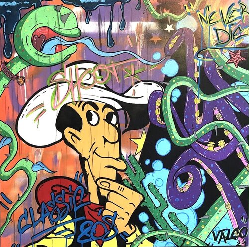 Même Luke peri by Valco (2019) : Painting Acrylic, Graffiti on Canvas ...