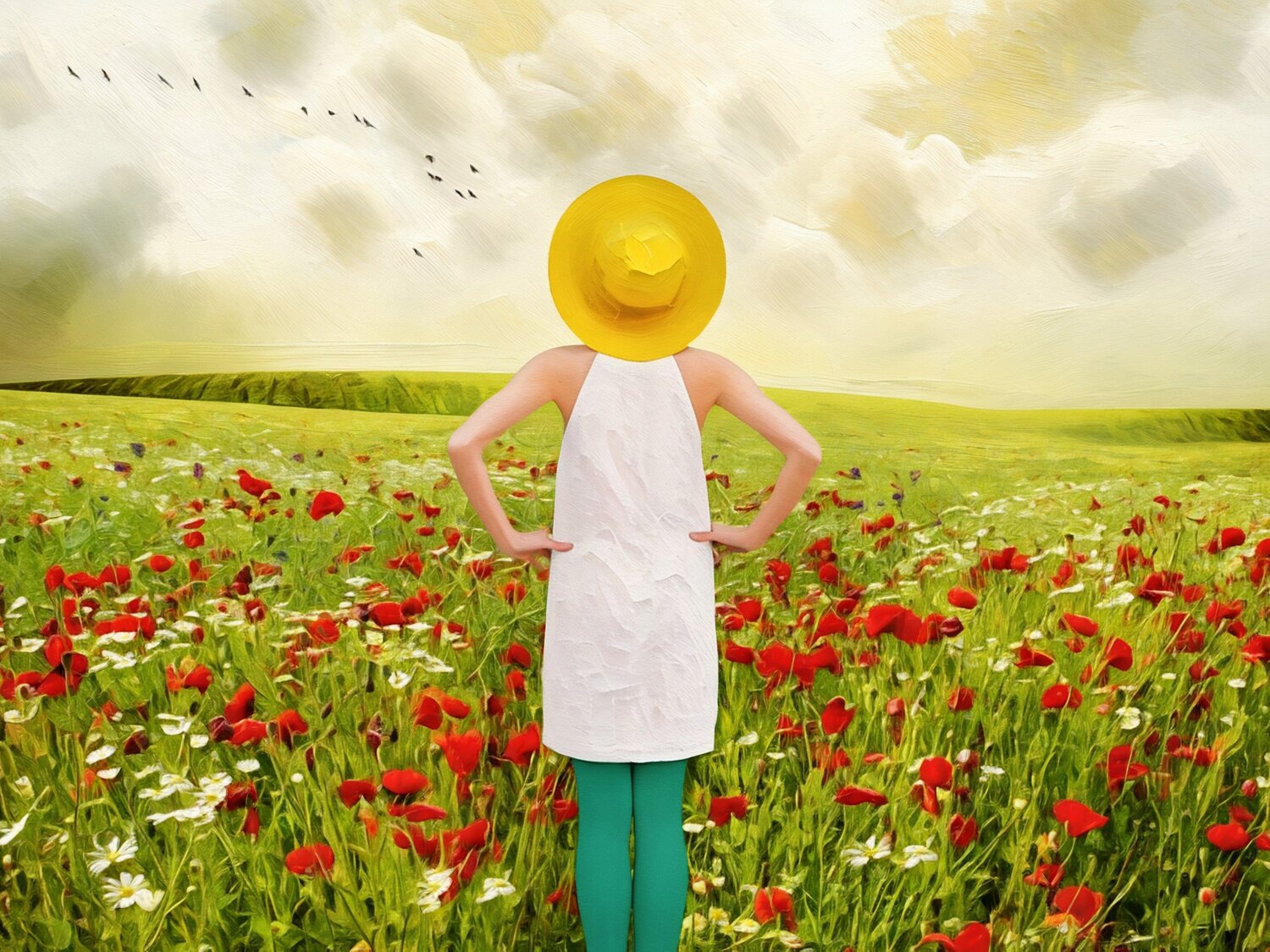 The Poppy Field by Mr Strange (2024) : Print Giclée print on Canvas ...