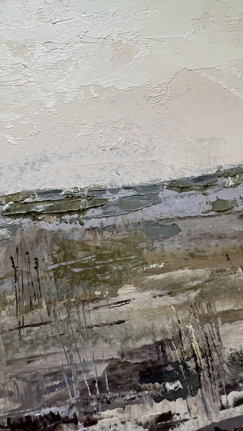 “Misty Morning Over the Field” by Viktoria Daneva (2025) : Painting Oil on Paper - Singulart