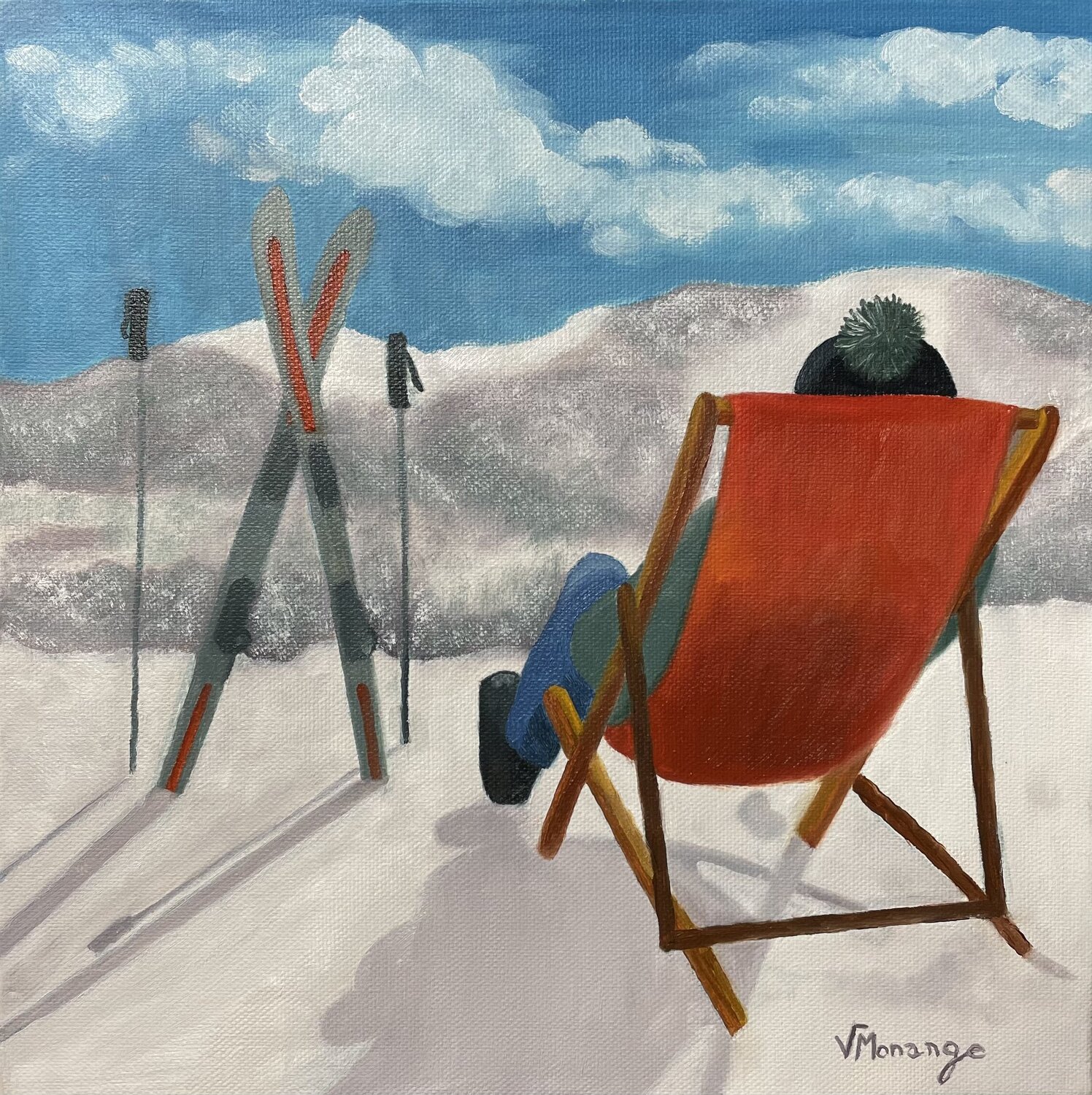 Repos by Virginie MONANGE (2023) : Painting Oil on Canvas - Singulart