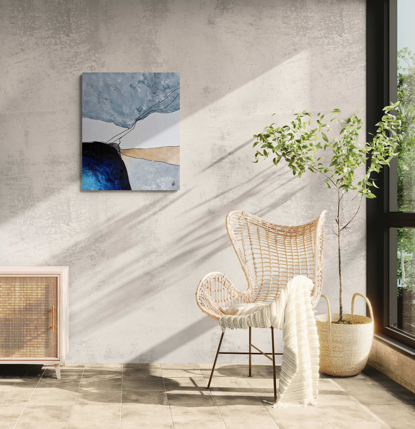 Lines of Silence by Ana Ozz (2025) : Painting Acrylic on Canvas - Singulart