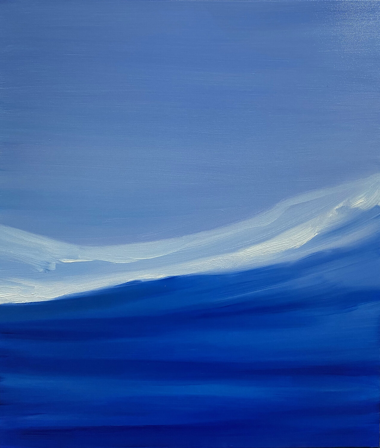 Blue wave de Yi-Chiao Chen (2022) : Peinture Huile sur Toile - Singulart