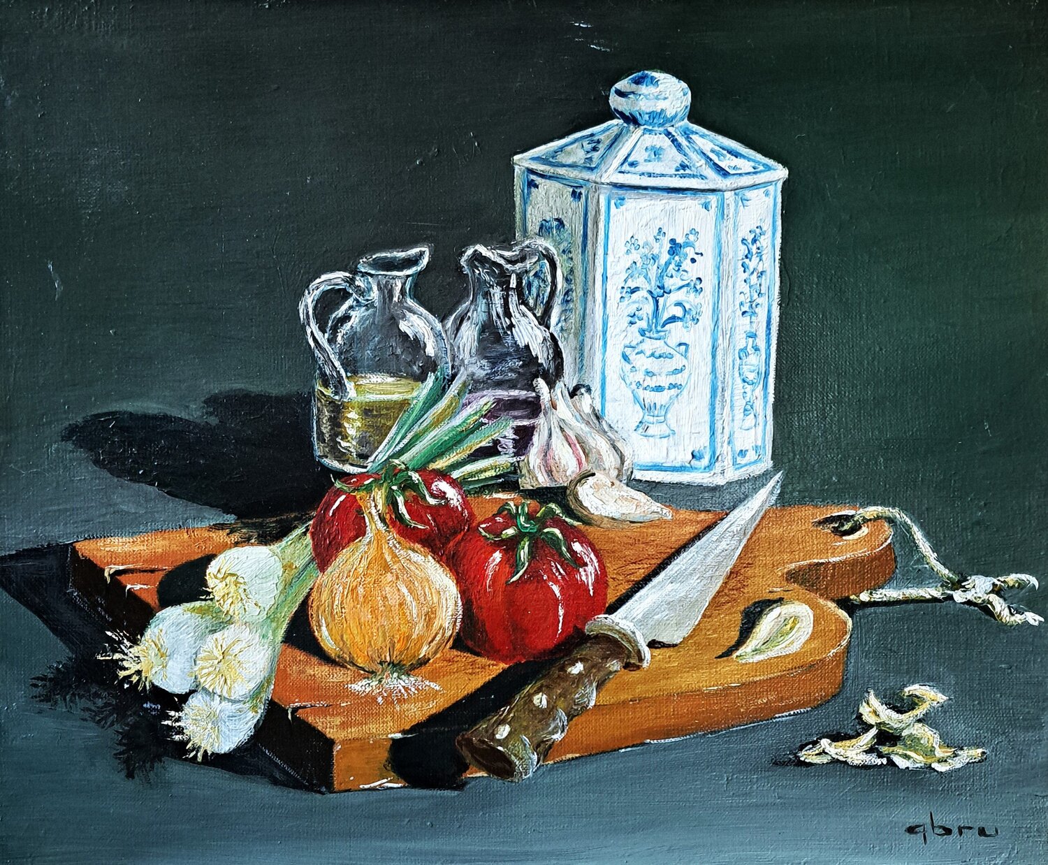 PLANCHE A DECOUPER by Patrice Bru (2003) : Painting Oil on Linen ...