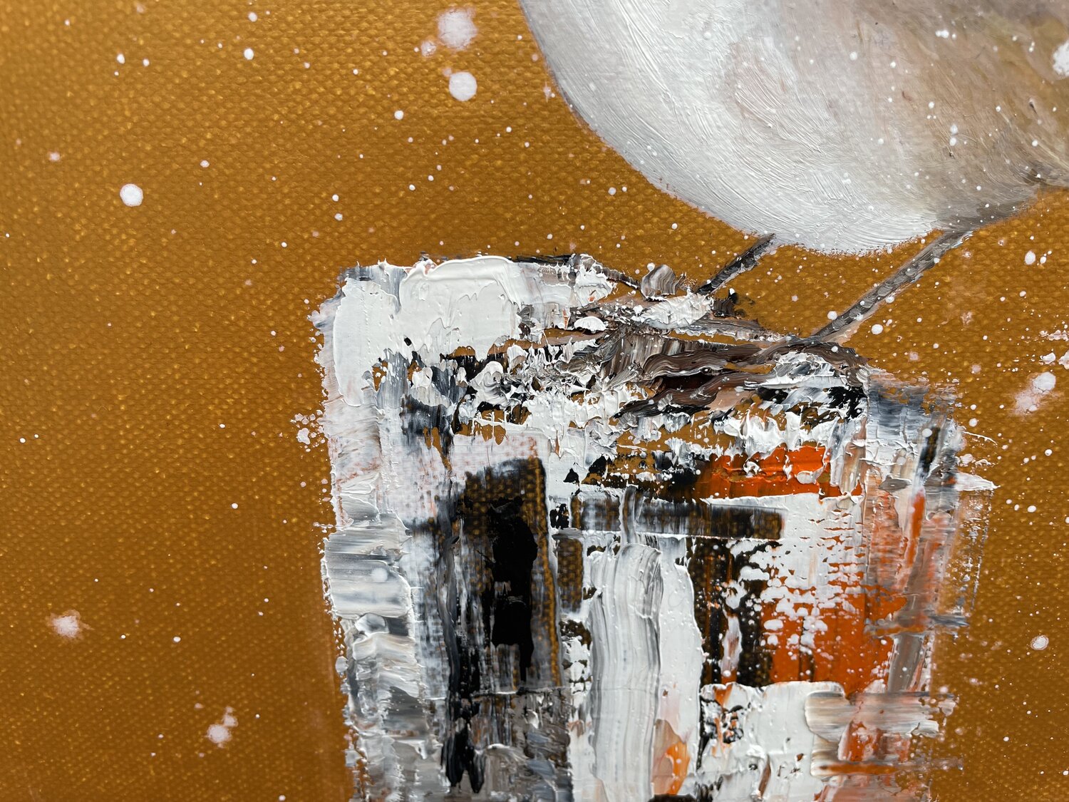 Red Robin in the Snow de Laure Bury (2026) : Peinture Acrylique, Huile ...