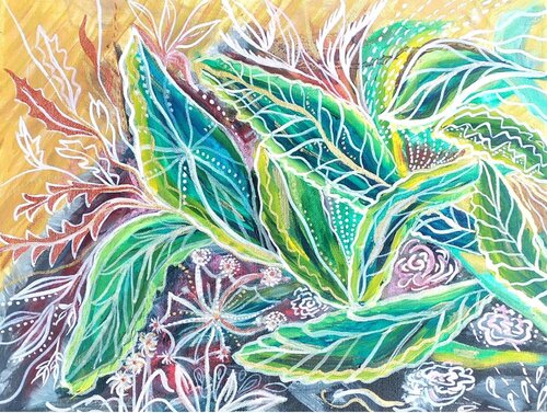 Summer flowers de Olga Bakhareva (2023): Pintura Óleo en Lienzo - SINGULART