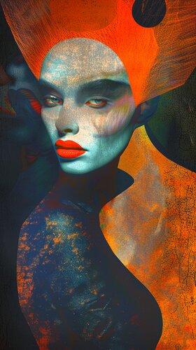 Transcendent Echoes of Femininity Abstract Artworks de Paul David ...