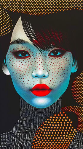 The Art of Pointillism - Japanese Portraiture by Paul David Groocock ...