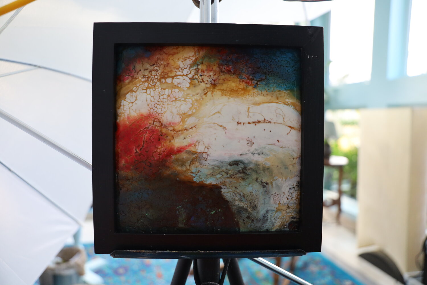 charged atmosphere by evy Olsen Halvorsen (2024) : Painting Wax on Wood ...