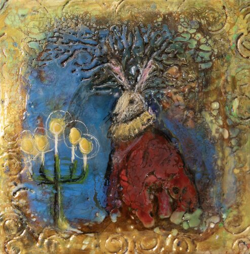 The Forest King by evy Olsen Halvorsen (2024) : Painting Wax on Wood ...