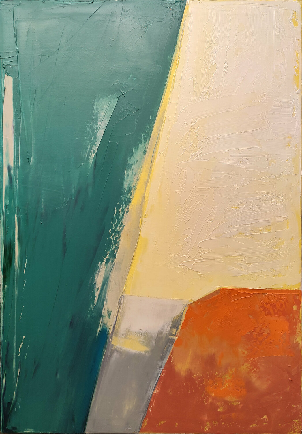 Oil painting, canvas art, stretched, "Landscape 19" by Karina Antonczak ...
