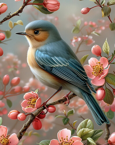 The First Blue Bird of Spring by Charley Brindley (2024) : Digital ...