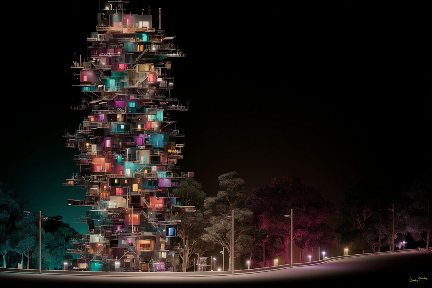 High-rise shanty in Rocinha slum, Rio de Janeiro, Brazil by Charley ...