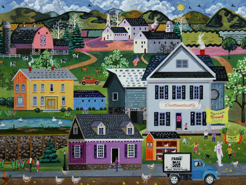 Easter Brunch by Julie Pace Hoff (2022) : Painting Acrylic on Wood ...