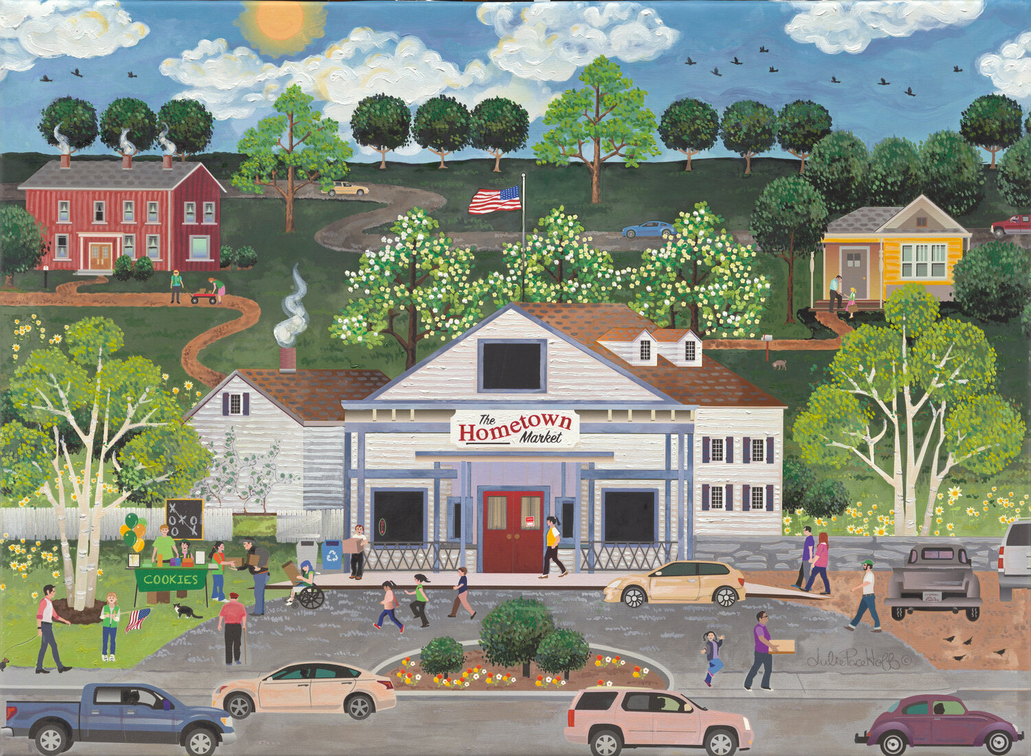 Girl's Day Out by Julie Pace Hoff (2016) : Painting Oil on Canvas ...