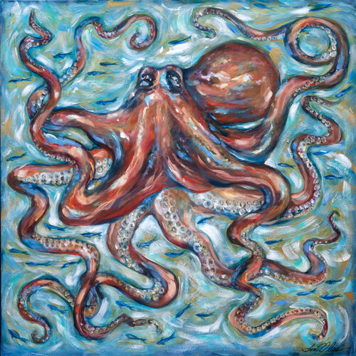 Easy Octopus Painting