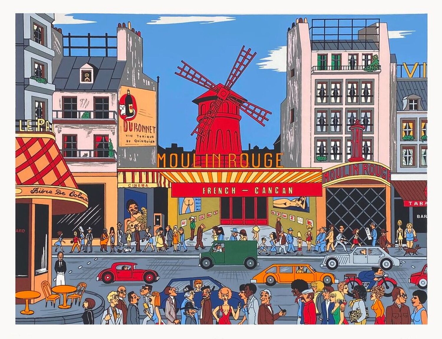 Le Moulin Rouge by Alfred Reynaud (1994) : Print Screen Printing ...