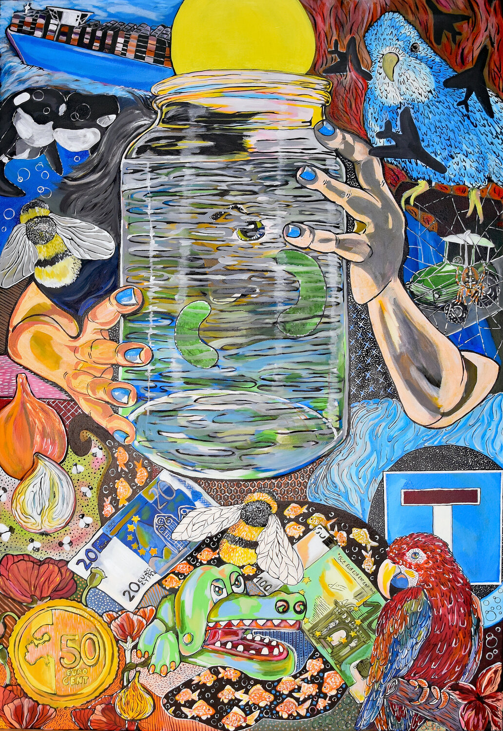 Expansive Inflation by Karina Schiefer (2024) : Painting Acrylic on ...
