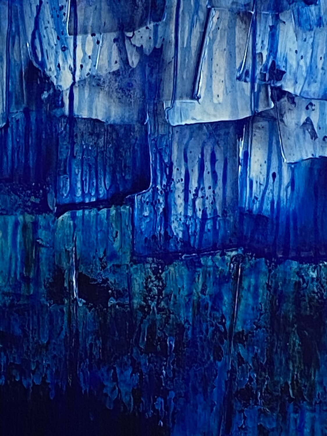 Melting Ice no 2075 by Klara Gunnlaugsdottir (2020) : Painting Acrylic ...