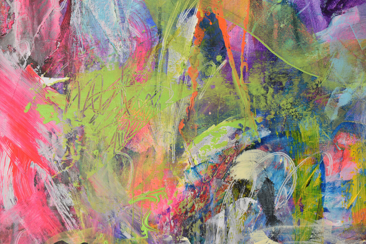 Inside by Sebastian Merk (2020) : Painting Acrylic, Ink on Canvas ...