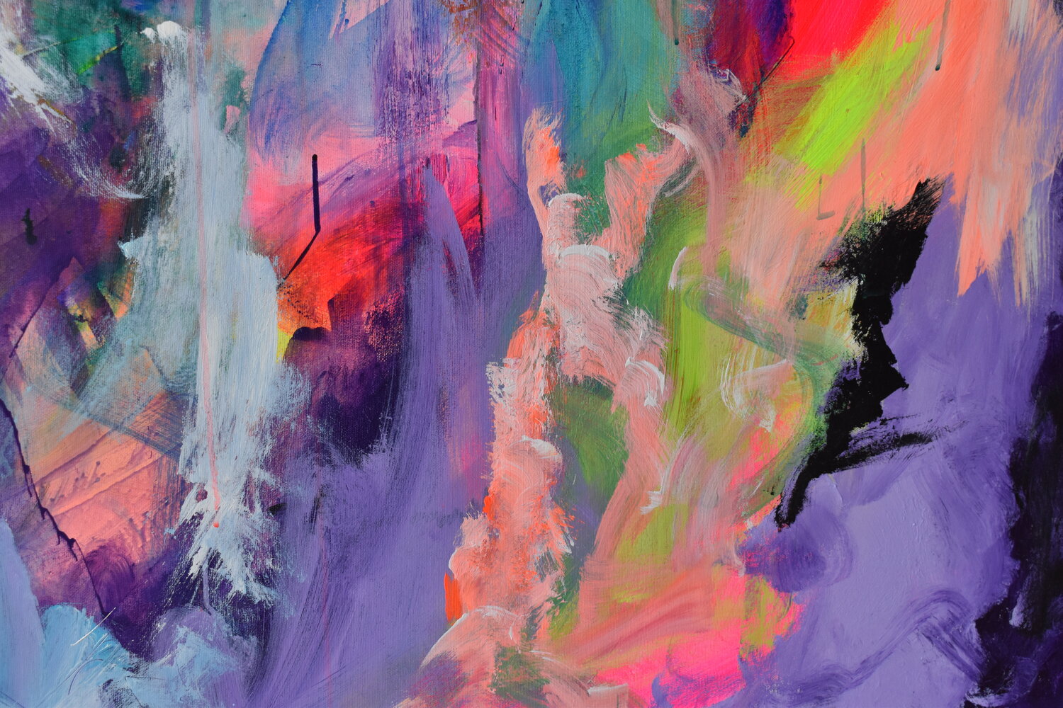 Dancing Around Fire by Sebastian Merk (2022) : Painting Acrylic on ...