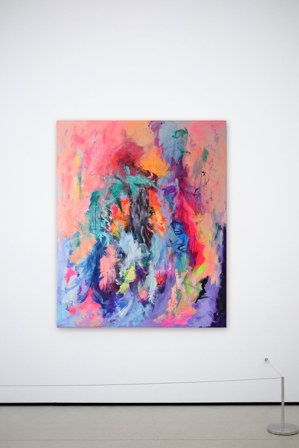 Dancing Around Fire von Sebastian Merk (2022): Malerei Acryl auf ...