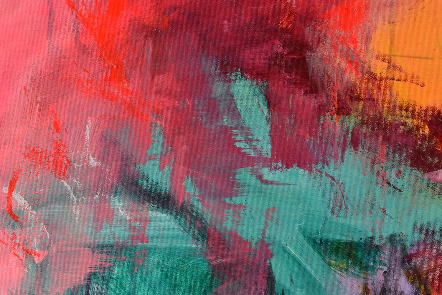 Dancing Around Fire by Sebastian Merk (2022) : Painting Acrylic on ...