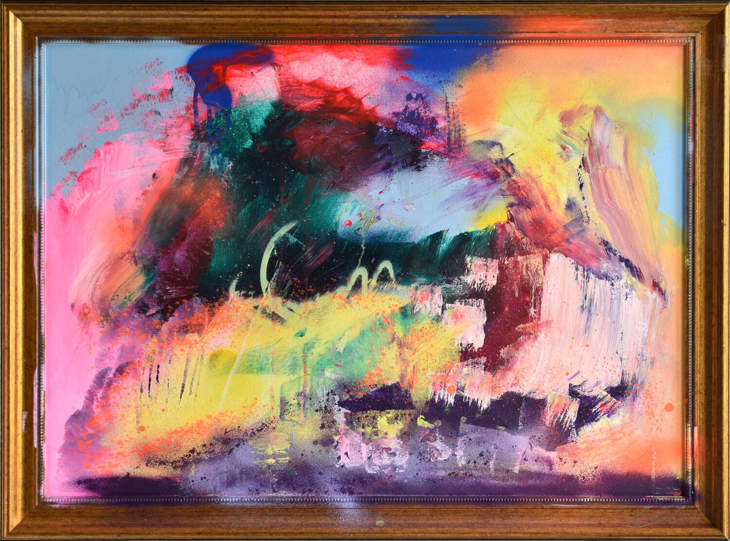 Breeze di Sebastian Merk (2021): Pittura a Acrilico, Graffiti su Tela ...