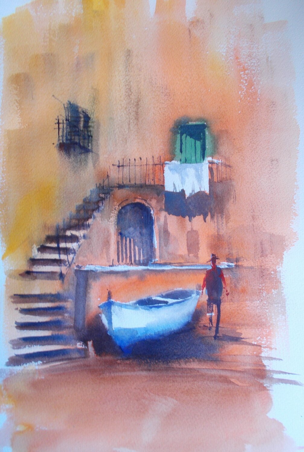 boats 64 by Giorgio Gosti (2022) : Painting Watercolor on Paper - Singulart