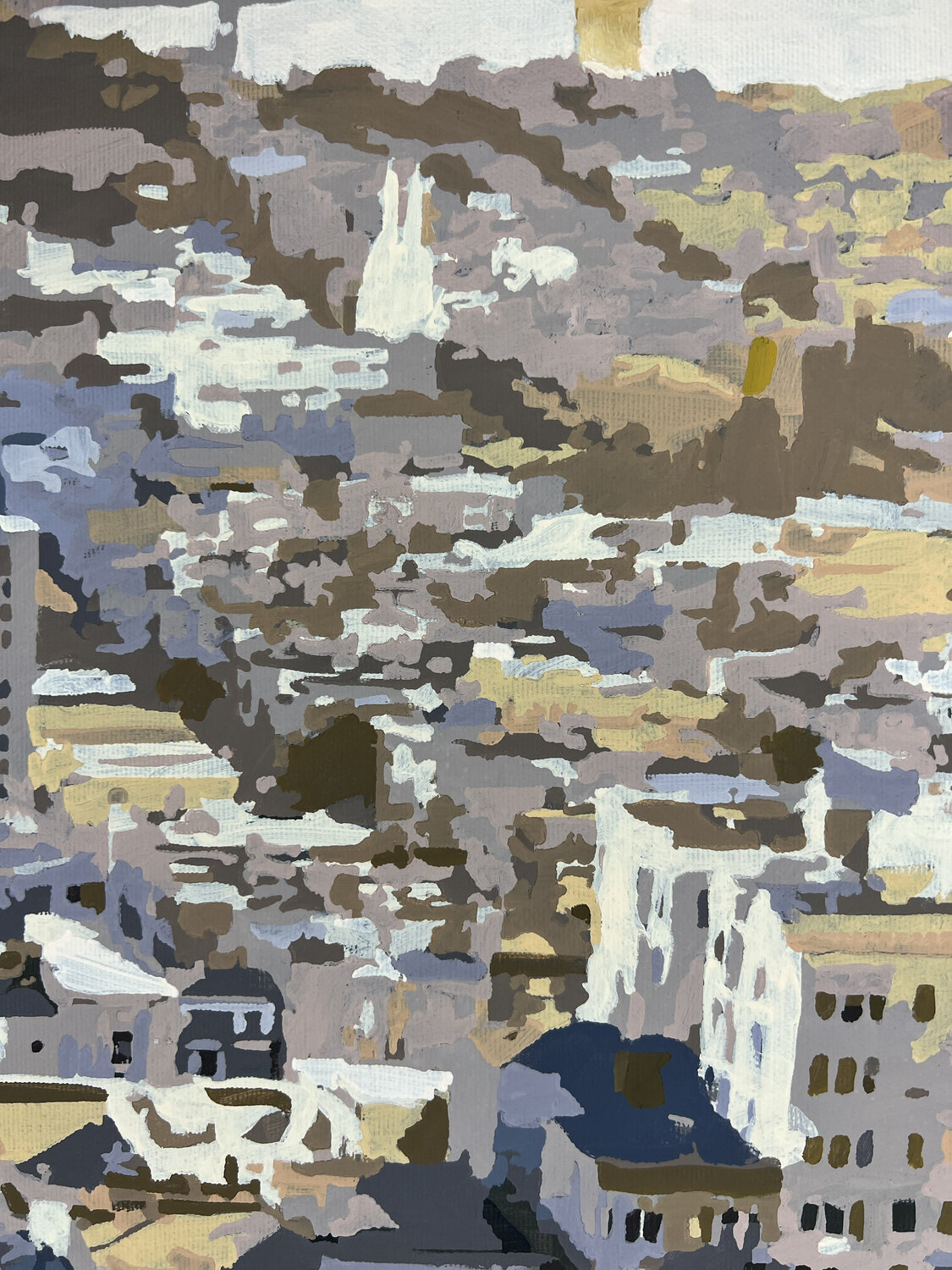 Lombard Street by Marco Barberio (2023) : Painting Acrylic on Canvas ...