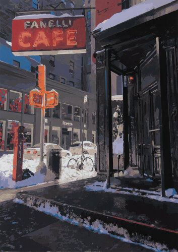 Fanelli Cafe by Marco Barberio (2020) : Painting Acrylic on Canvas ...