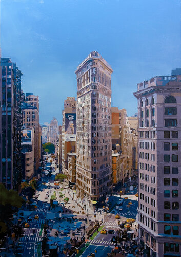 Flatiron Building #1 by Marco Barberio (2020) : Painting Acrylic on ...