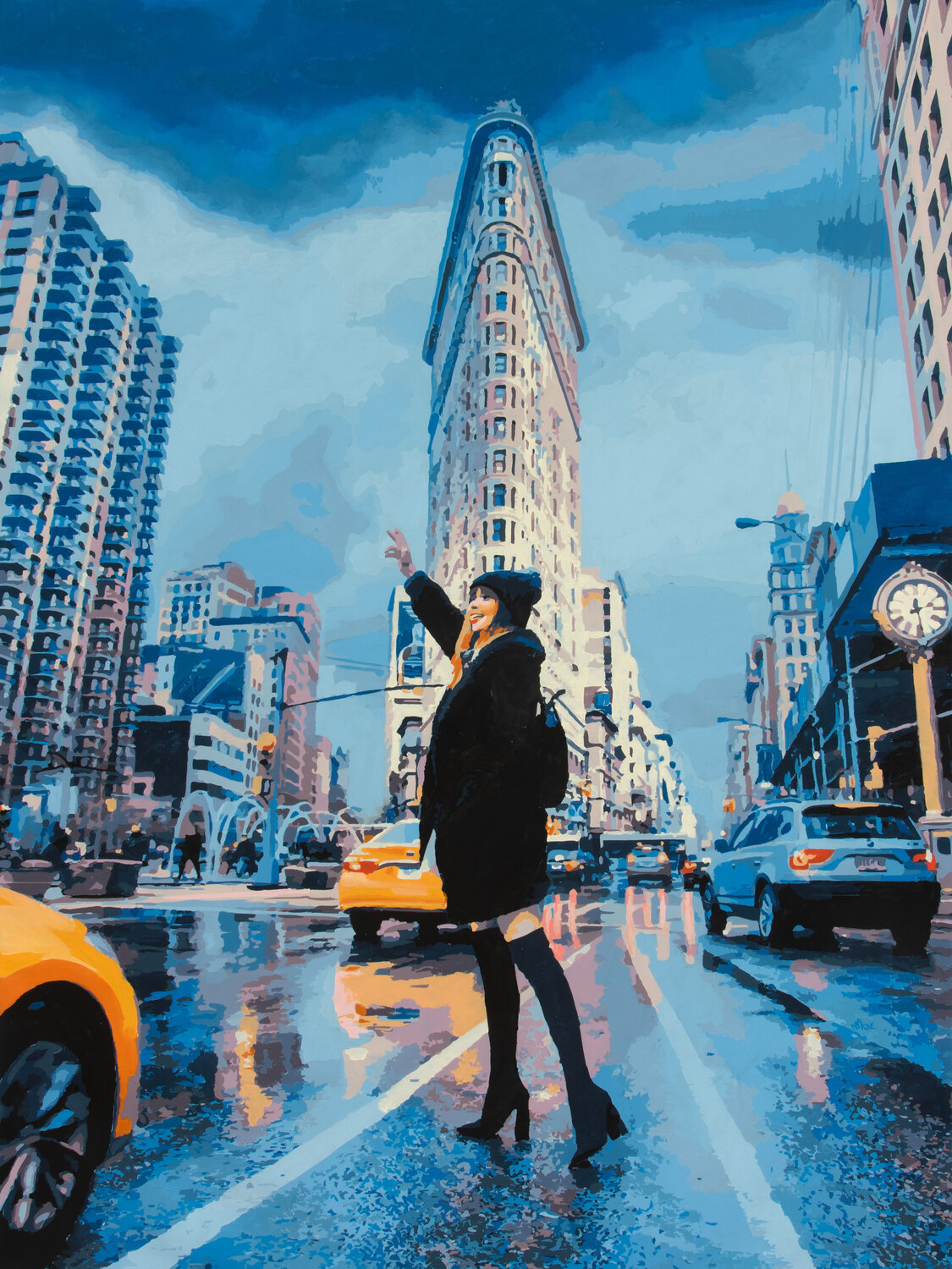 Flatiron girl by Marco Barberio (2022) : Painting Acrylic on Canvas ...